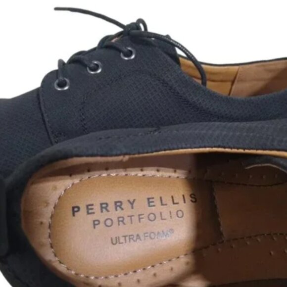 Perry Ellis | Shoes | Perry Ellis Portfolio Mens Black Suede Oxfords ...